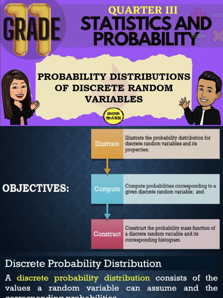 Probability Distribution of Discrete Random Variable 1 | PDF