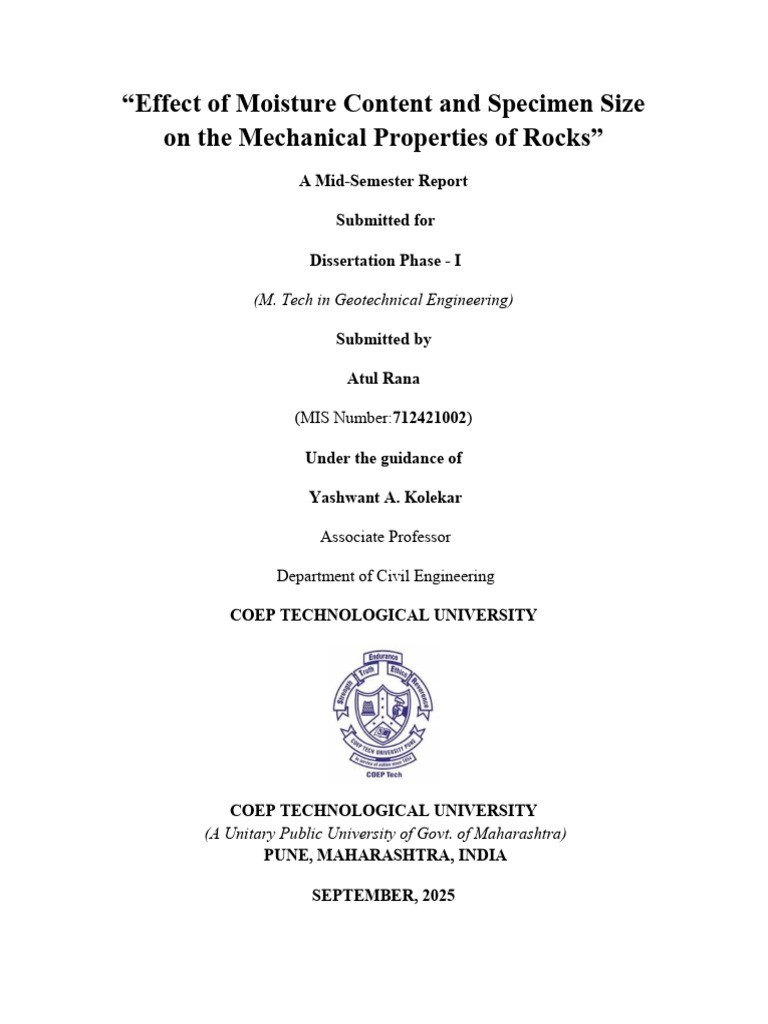 Complete Mid Sem Report Atul Rana | PDF | Fracture | Strength Of Materials