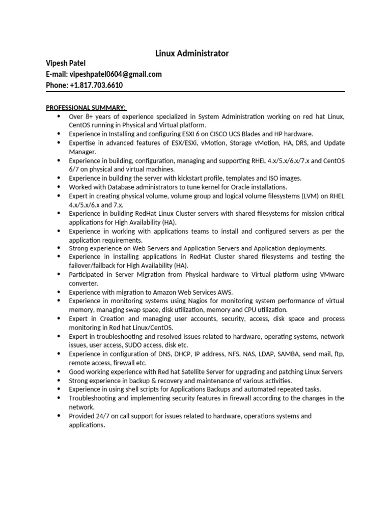 Vipesh Resume | PDF | Computer Engineering | Computer Architecture