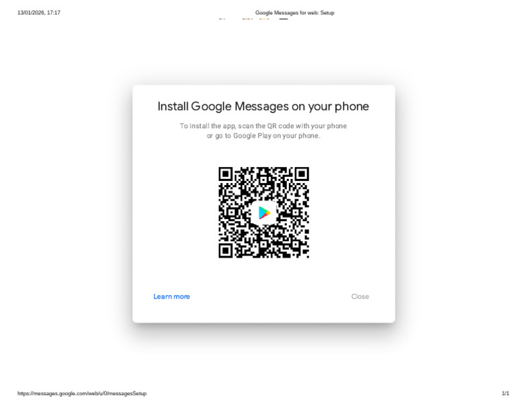 Google Messages For Web - Setup | PDF