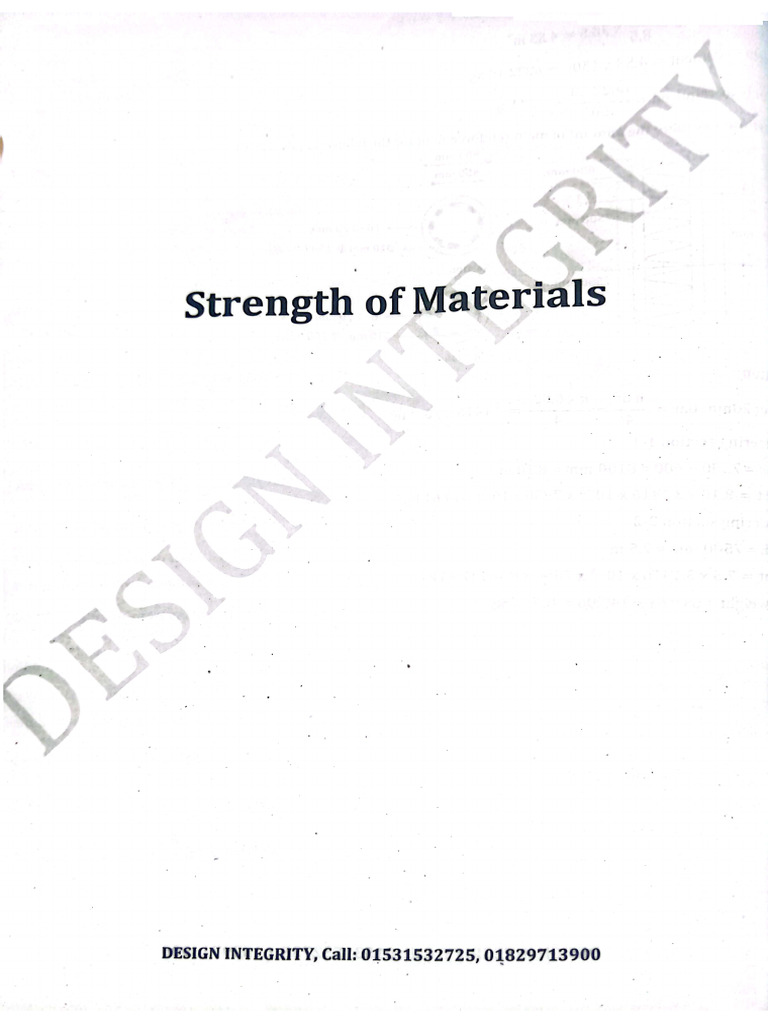 Strength of Materials | PDF