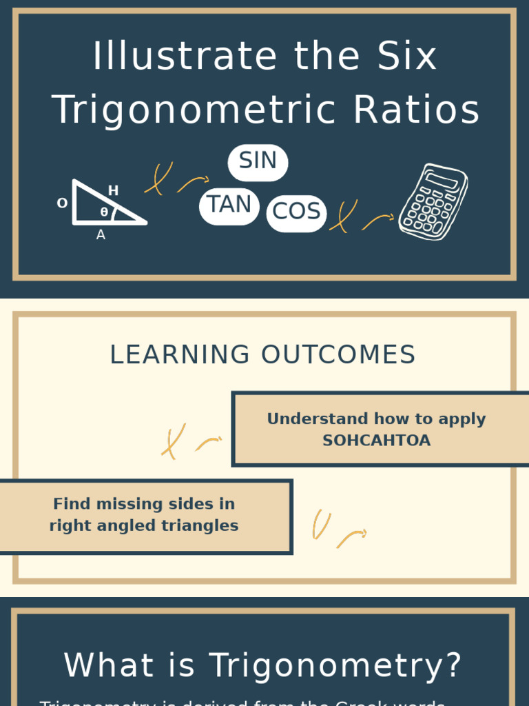 Illutrate the Six Trigonometric Ratios | PDF | Trigonometry ...