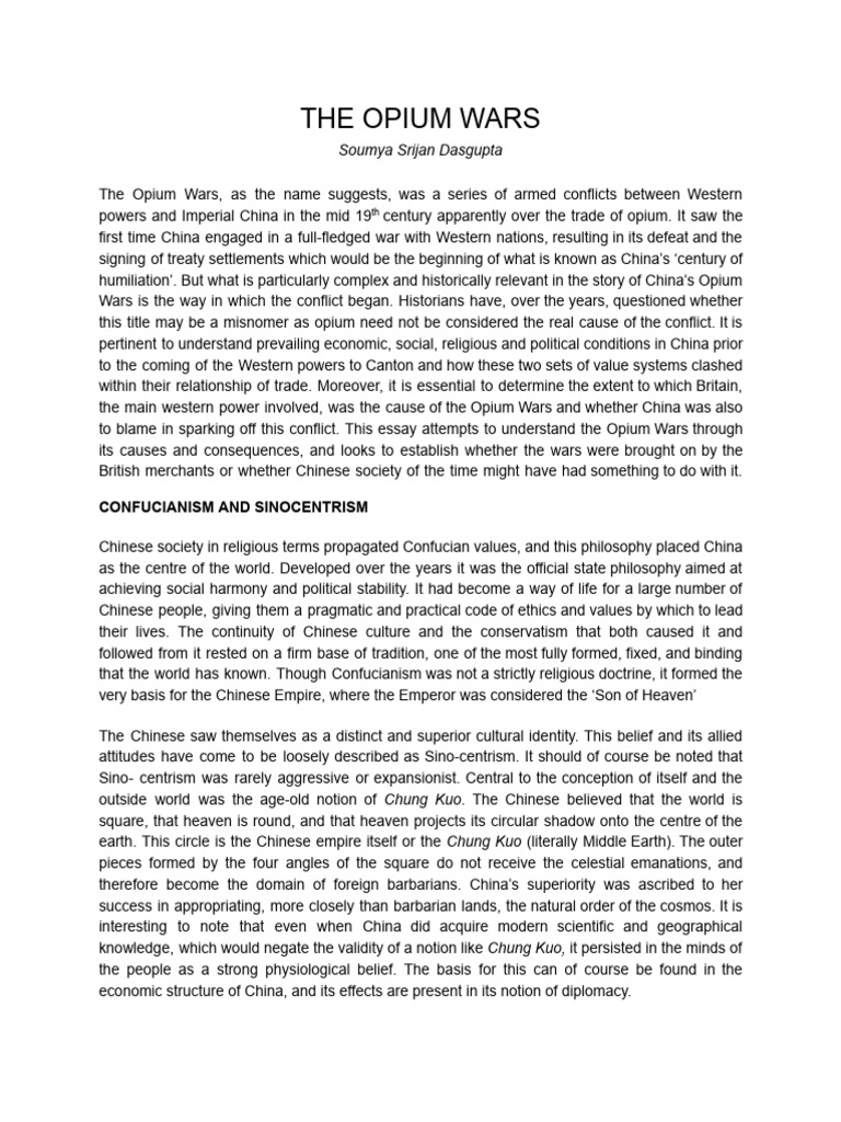 Opium Wars (1) | PDF