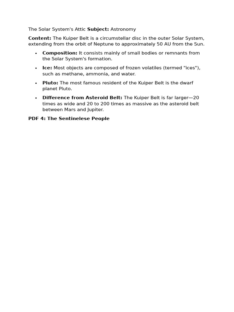The Kuiper Belt | PDF