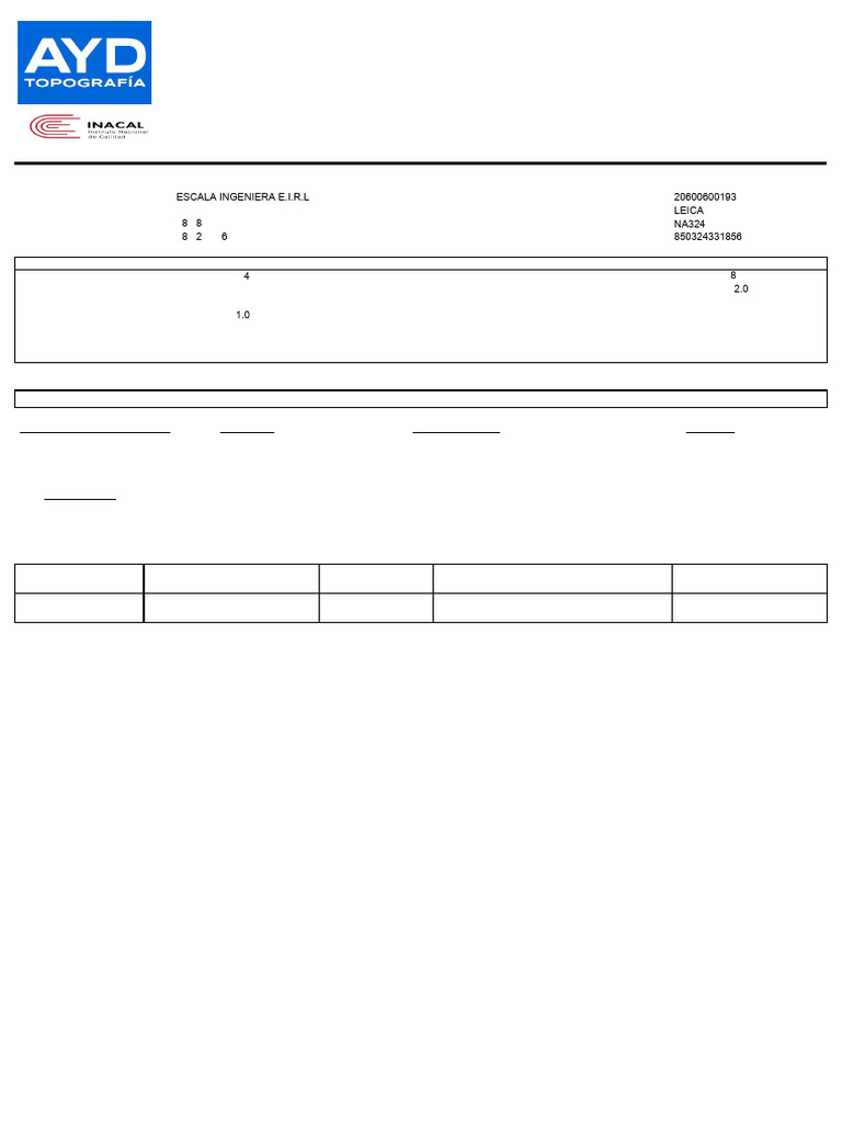 Ayd Topografia Sac_2025-Certificado de Calibracion 522 | PDF | Calibración