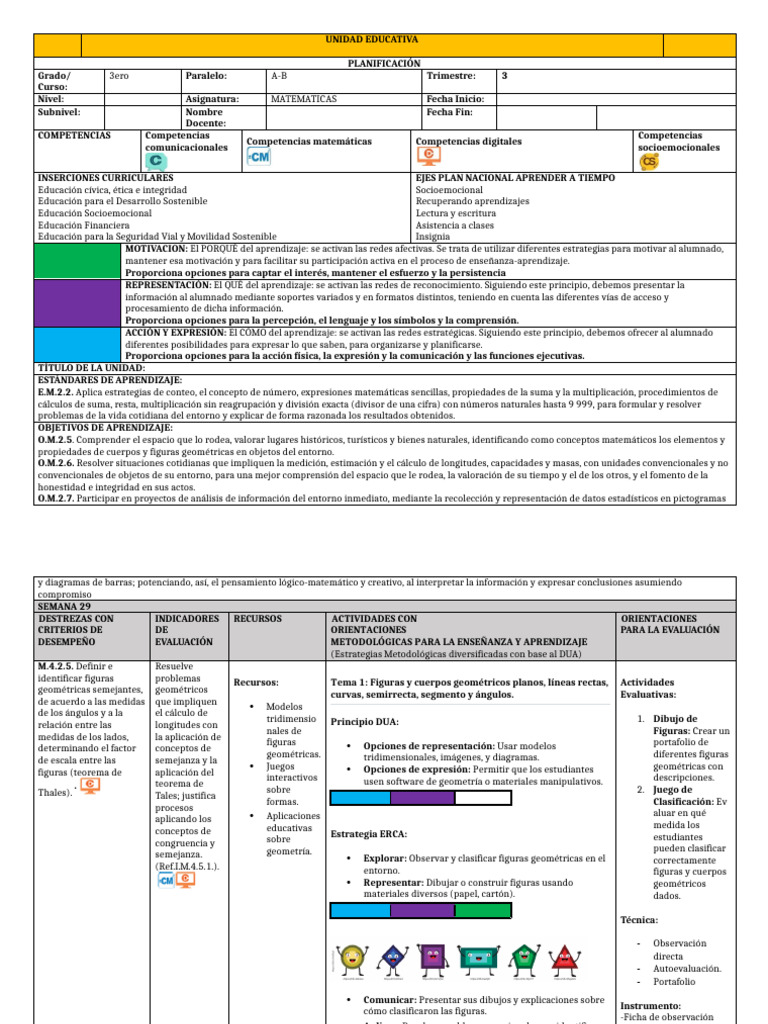 3ER GRADO MATEMATICA - 3ER TRIMESTRE (1) | PDF | Geometría | Ángulo