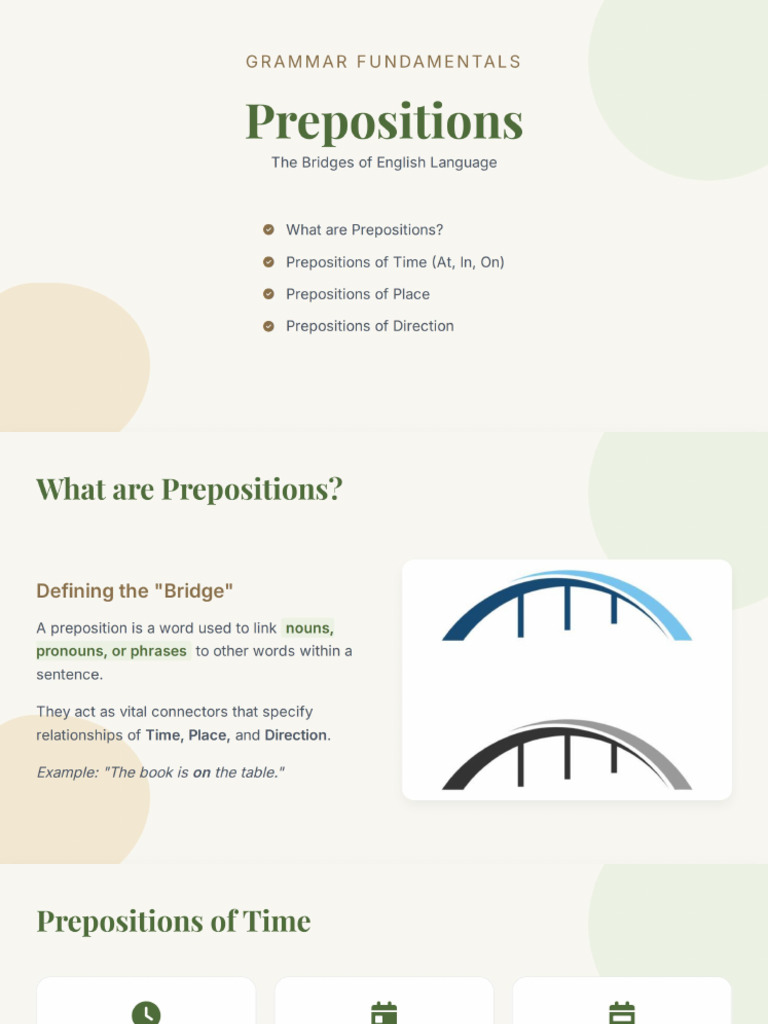 Mastering Prepositions | PDF