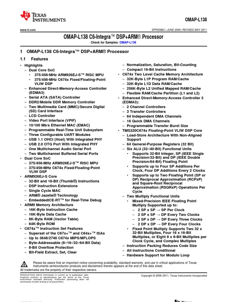 Data Sheet | PDF | Cpu Cache | Arm Architecture