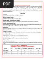 Speed Post Charges and Discounts 2025 | PDF | Economies
