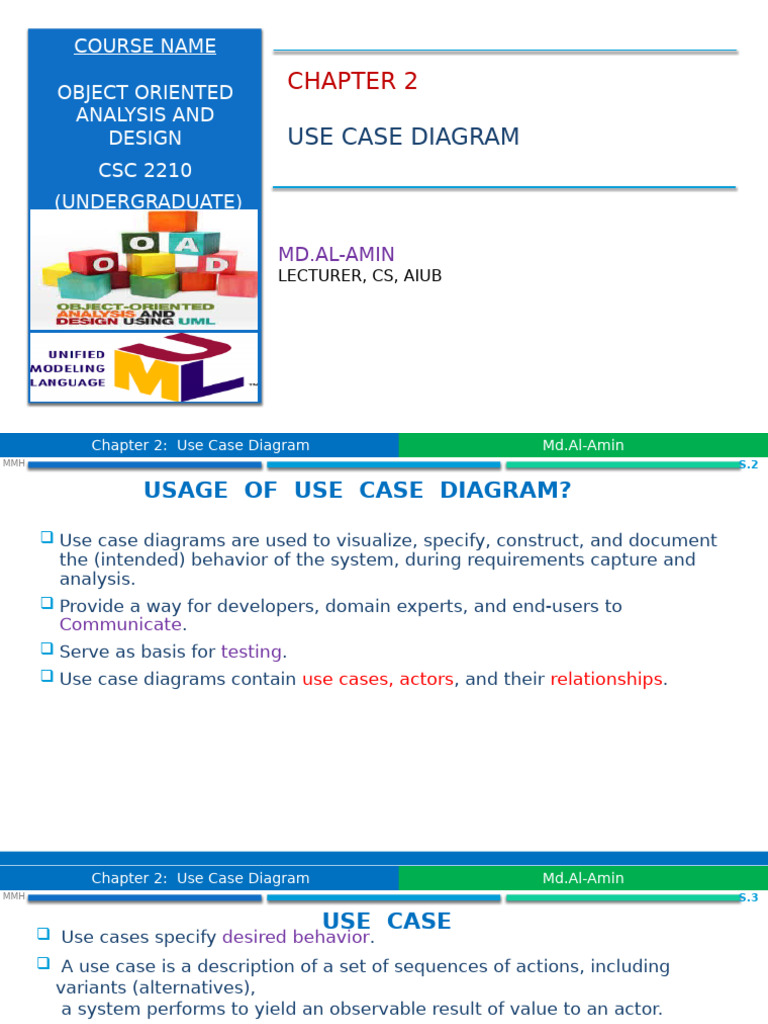 OOAD - Ch.02 - Use Case Diagram | PDF | Use Case | Credit Card