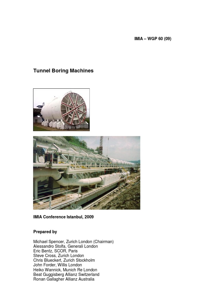 Tunnel Boring Machine-Drilling | PDF | Tunnel | Science