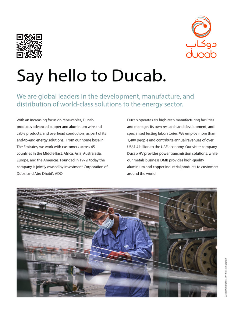 Ducab Fact Sheet | PDF | Electrical Wiring | Electricity