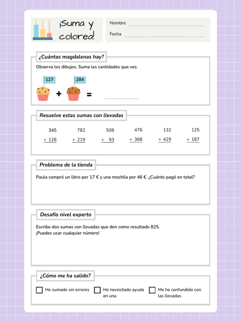 Sumas Con Llevadas | PDF