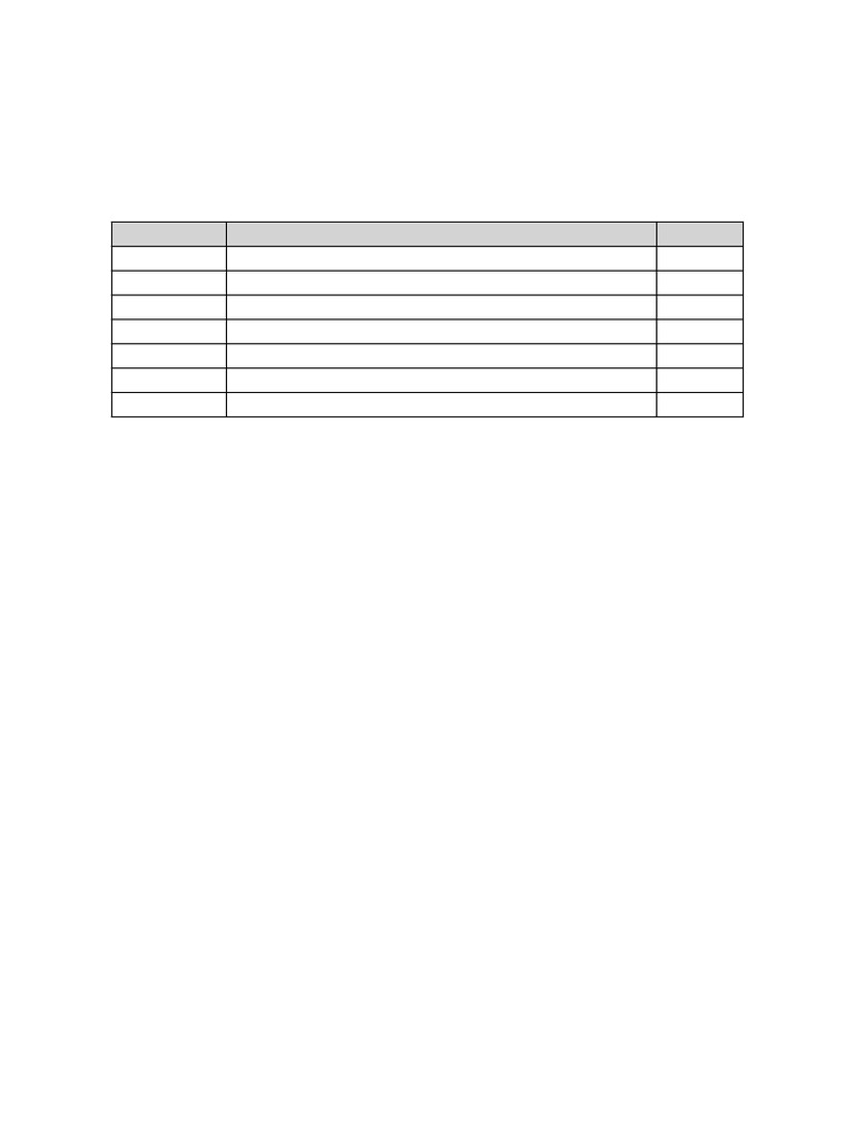 Daily Routine Chart | PDF