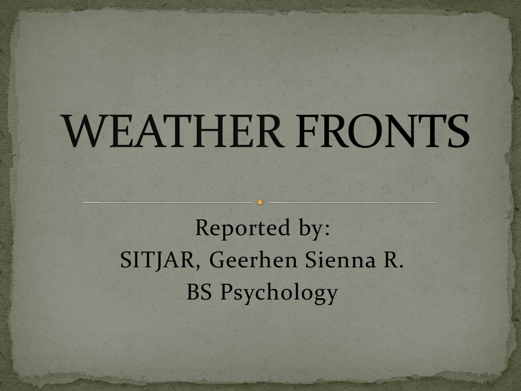 Understanding Weather Fronts Explained | PDF