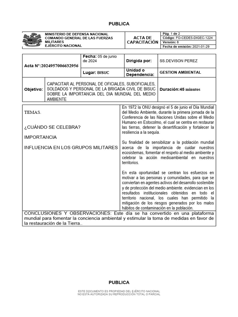 23.Divi05- Br01 -Bisuc- Dia Mundial Del Medio Ambiente | PDF ...