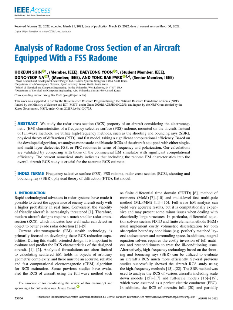 Analysis of Radome Cross Section of an Aircraft Eq | PDF | Wireless | Waves