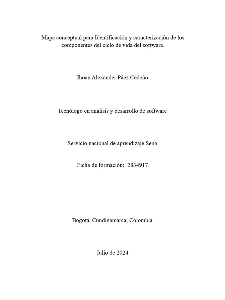 Mapa Conceptual GA4 220501095 AA3 EV01 | PDF | Software | Desarrollo de software