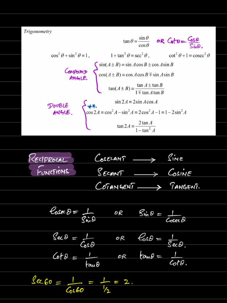 Trigonometry…AL | PDF | Trigonometric Functions | Mathematical Relations
