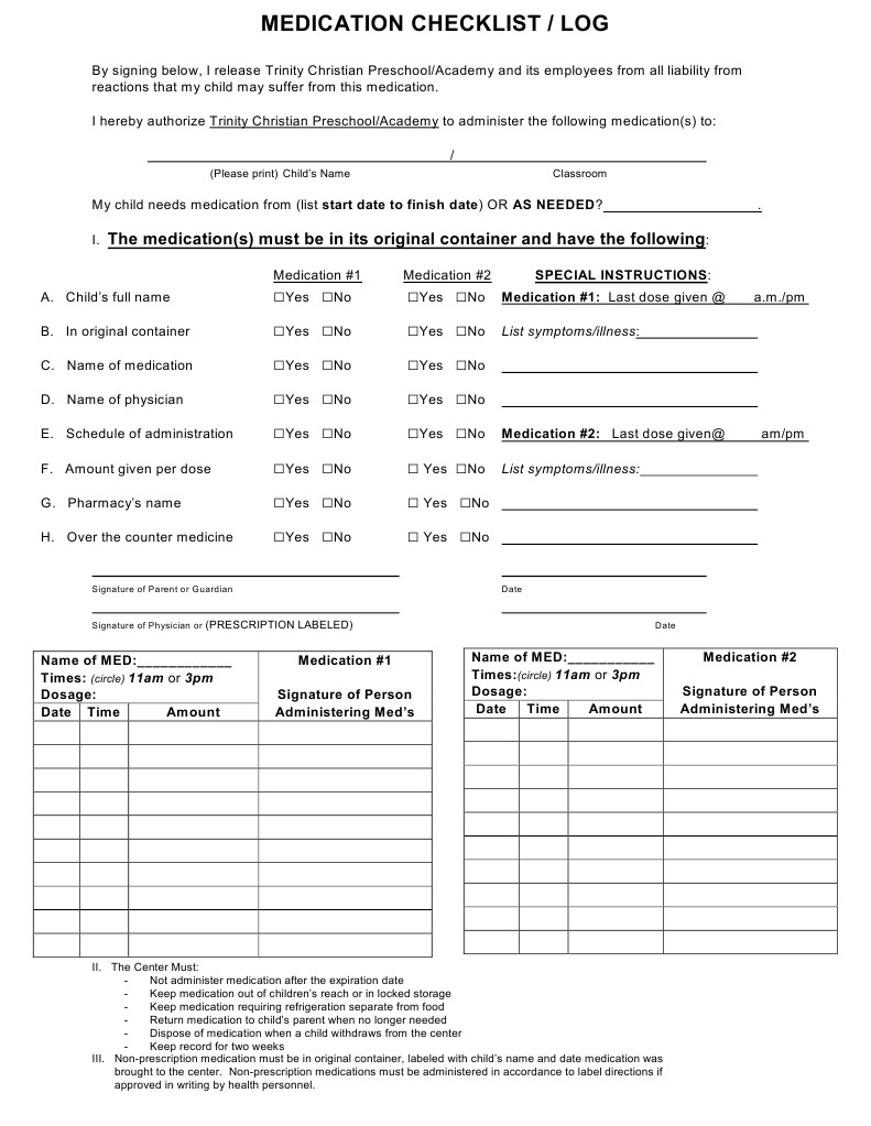 Medication Administration Checklist | PDF | Self-Improvement