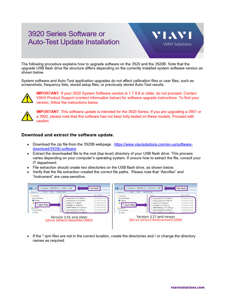 3920b Software Upgrade Procedure Software Firmware Releases En | PDF ...