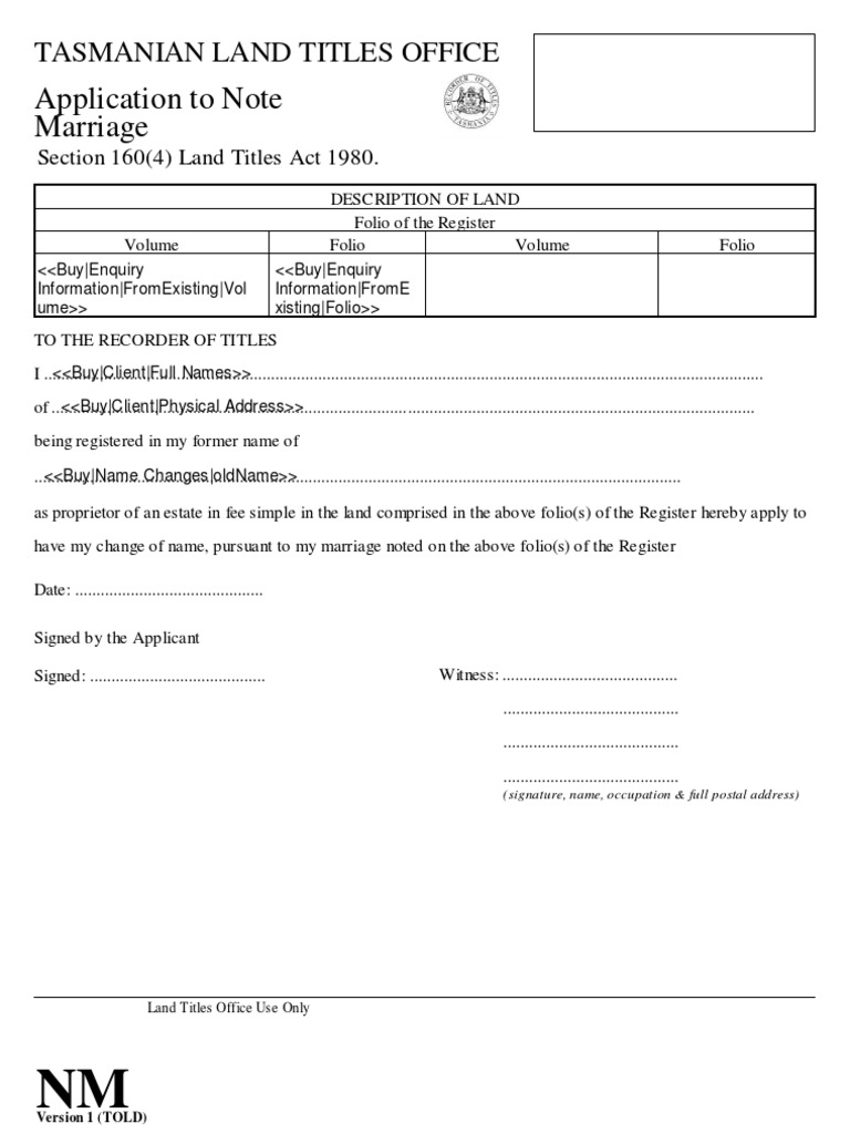 How to Note Marriage on Title | PDF | Title (Property) | Government ...
