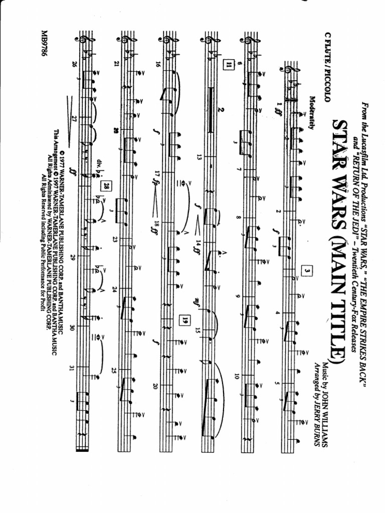 Star Wars Main Theme | PDF