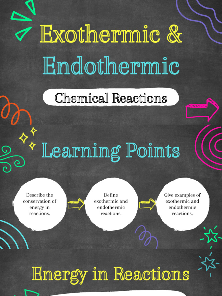 Exothermic and Endothermic Reactions Chemistry Presentation | PDF