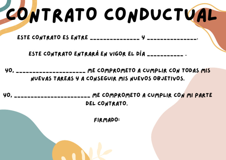 Contrato Conductual | PDF