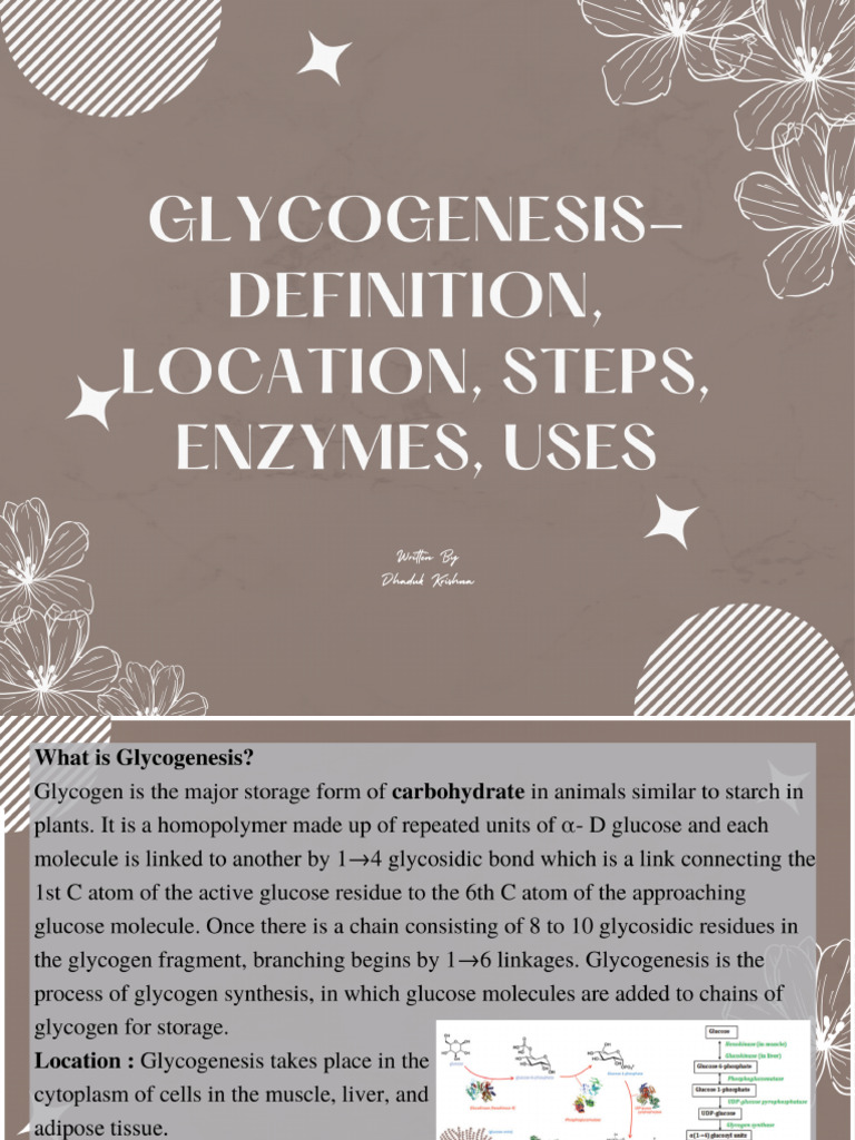 Glycogenesis | PDF