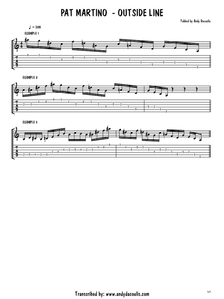 Pat Martino - Outside Line | PDF