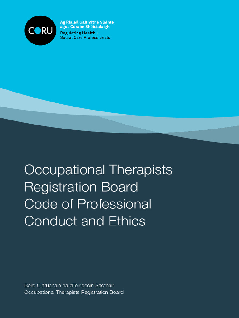 Otrb Code of Professional Conduct and Ethics For Occupational ...