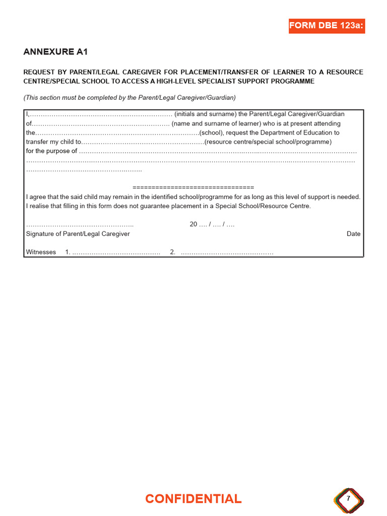 Form Dbe 123a | PDF
