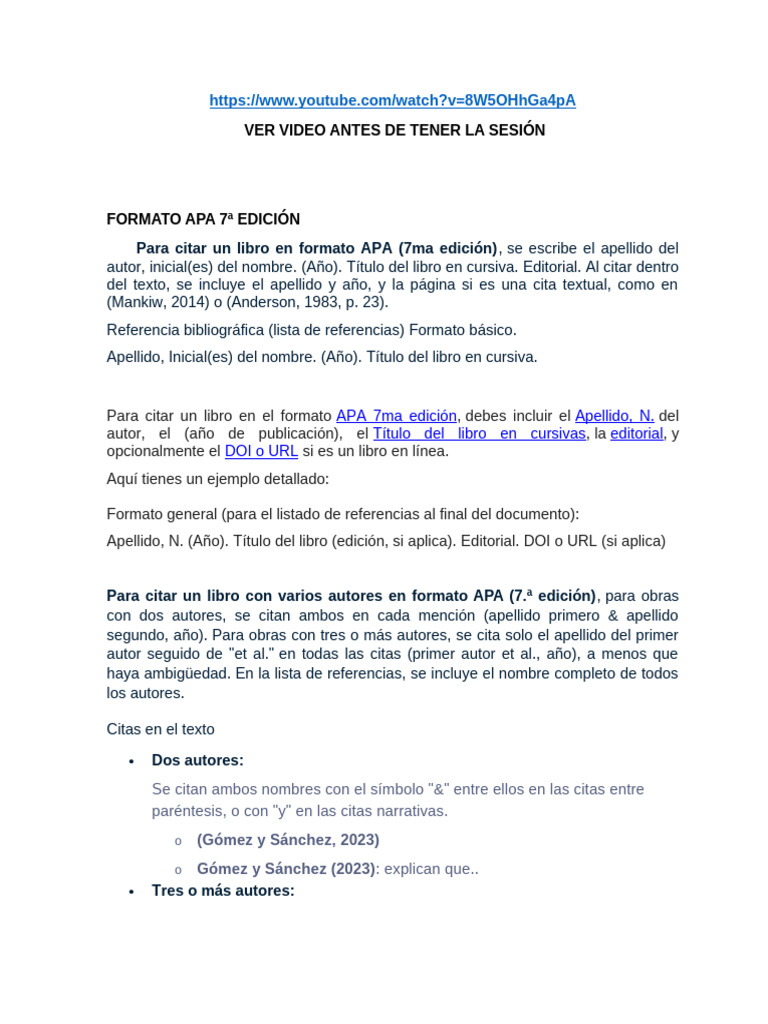 Formato Apa 7 Edición | PDF | Estilo apa