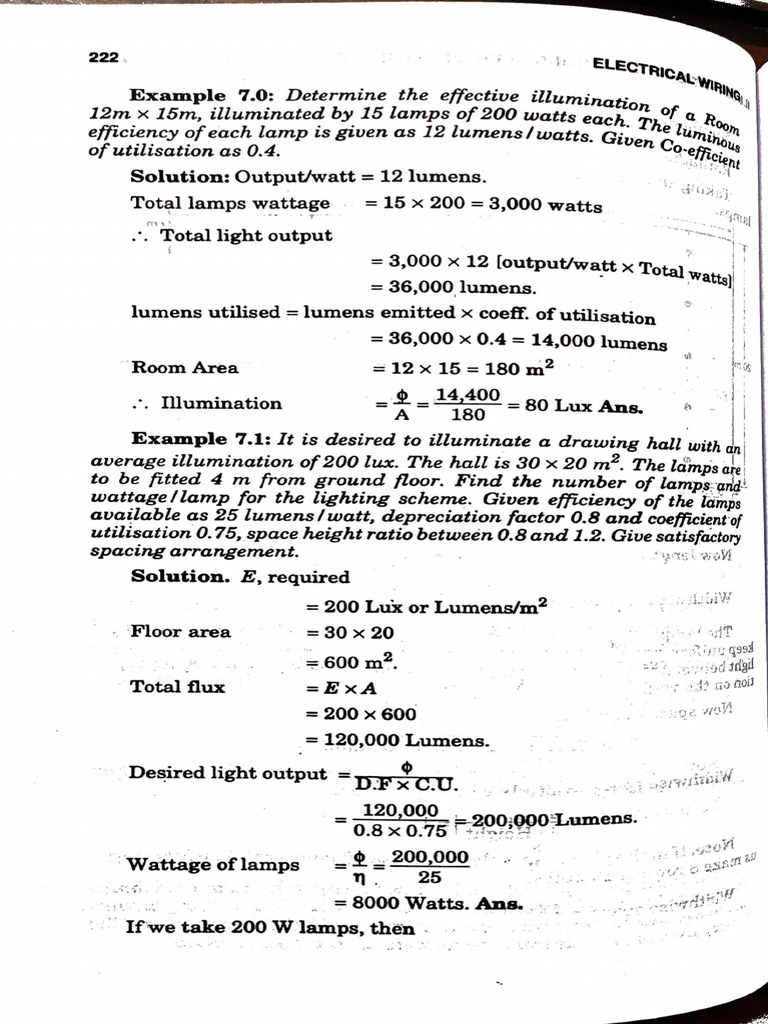 Unit 3 & 5 Illumination Problem | PDF | Lighting | Incandescent Light Bulb