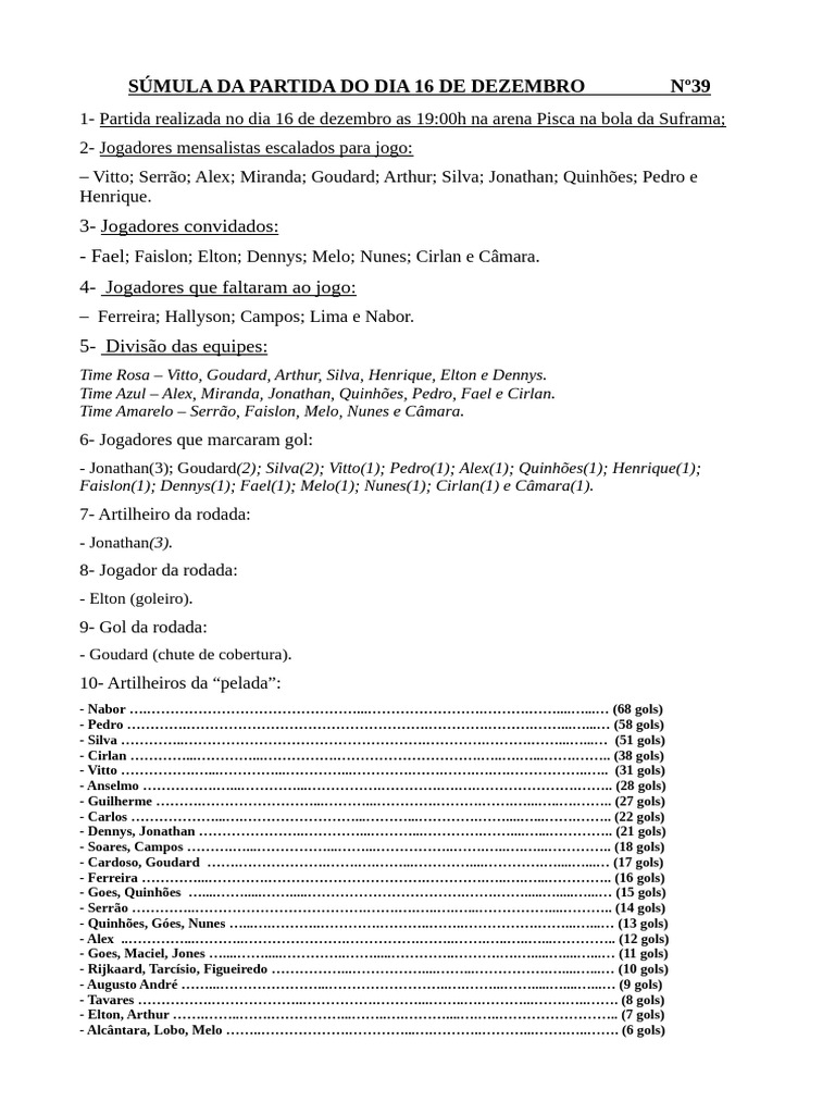 SUMULA 39 | PDF