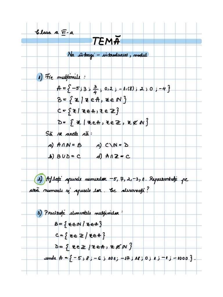 Temă nr întregi și modul | PDF