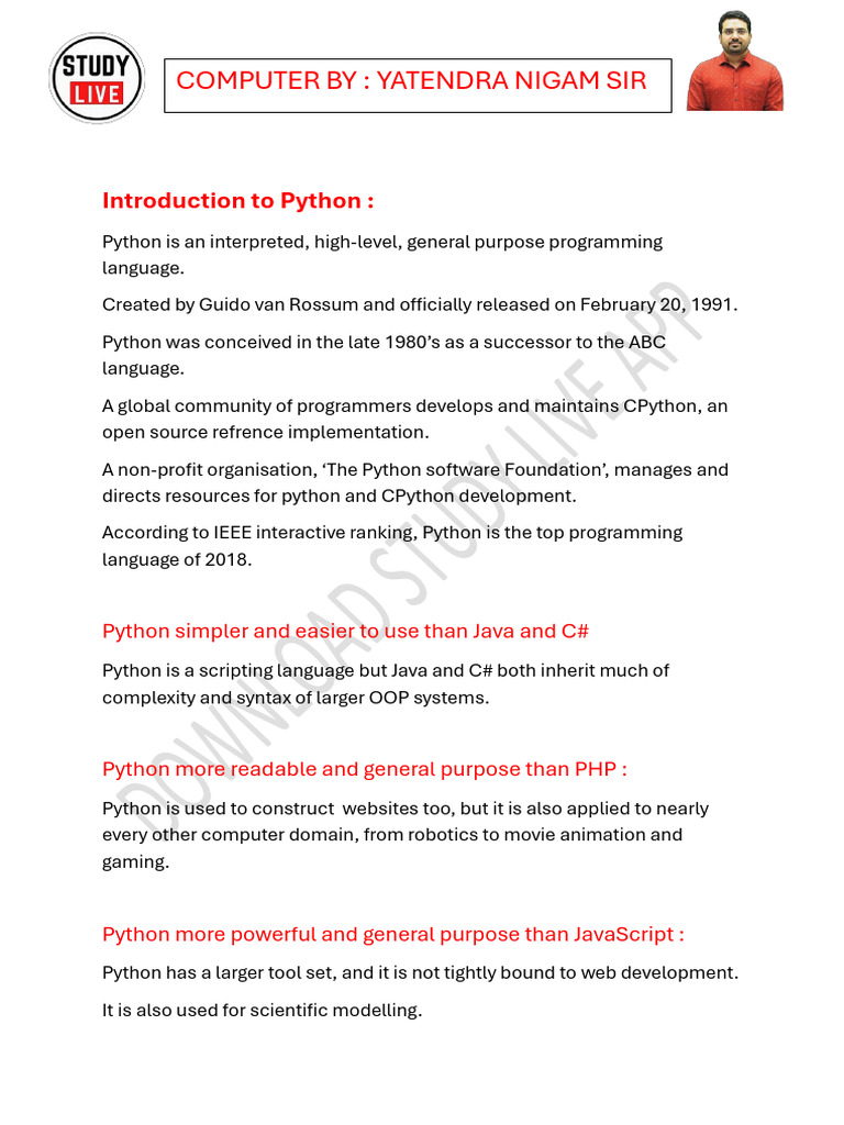 Python | PDF | Python (Programming Language) | Programming Paradigms