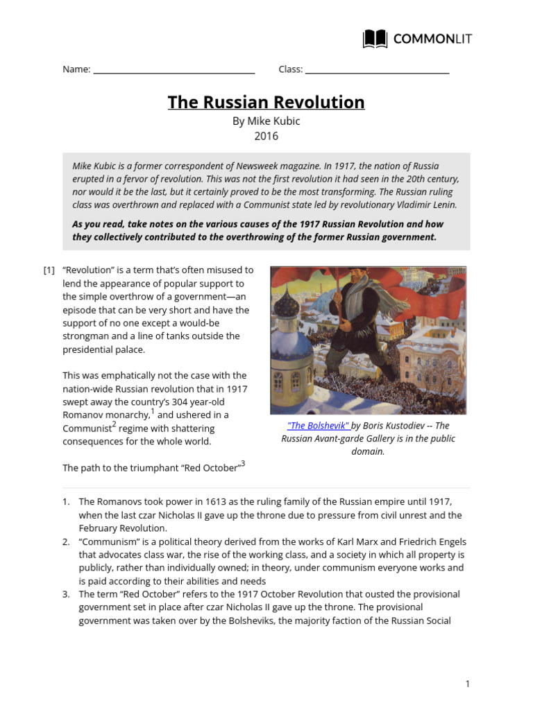 Animal Farm-Russian Revolution | PDF | Vladimir Lenin | Russian Revolution