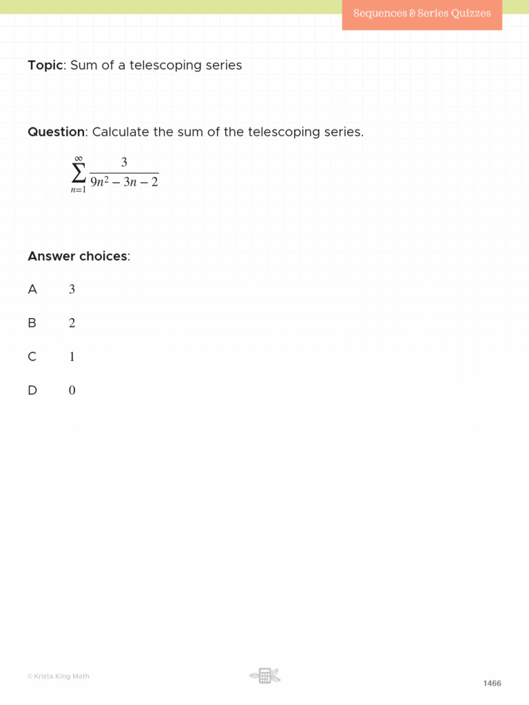 1.2 Sum of a telescoping series.pdf | PDF | Abstract Algebra ...