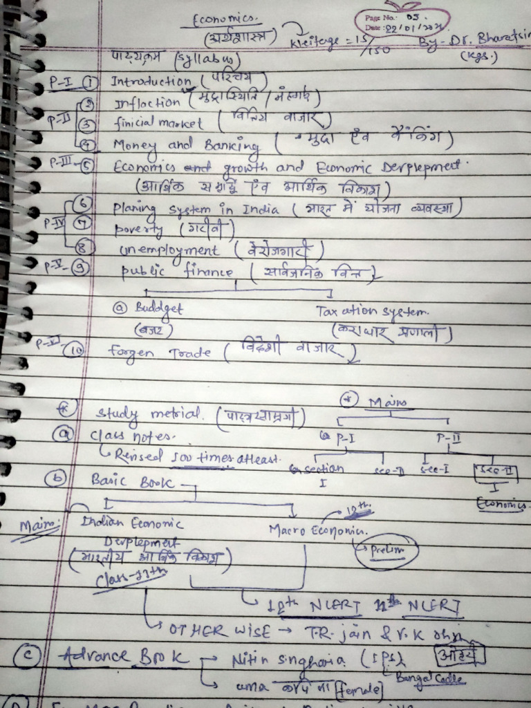 Economic Class Notes for Upsc and Bpsc | PDF