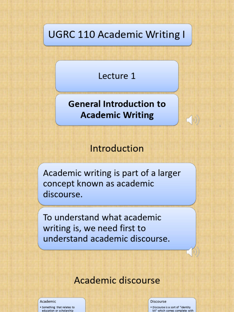 Sedinam Bakah's Ugrc 110 (Academic Writing Slides) | PDF | Speed ...