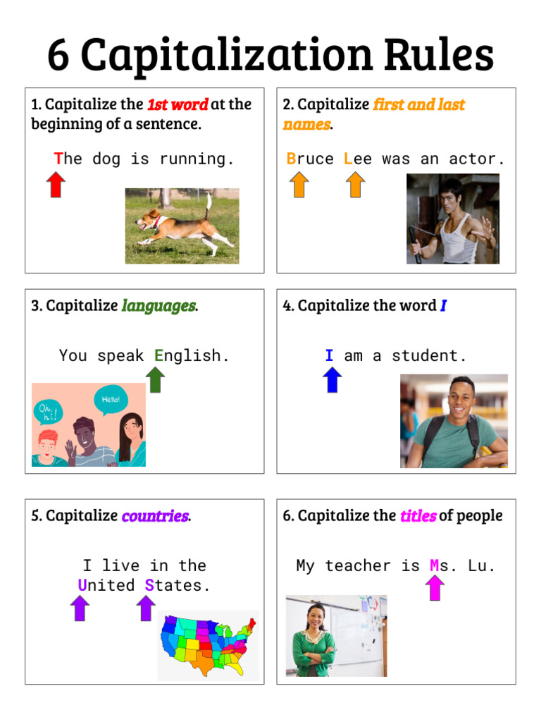 Capitalization Rules | PDF