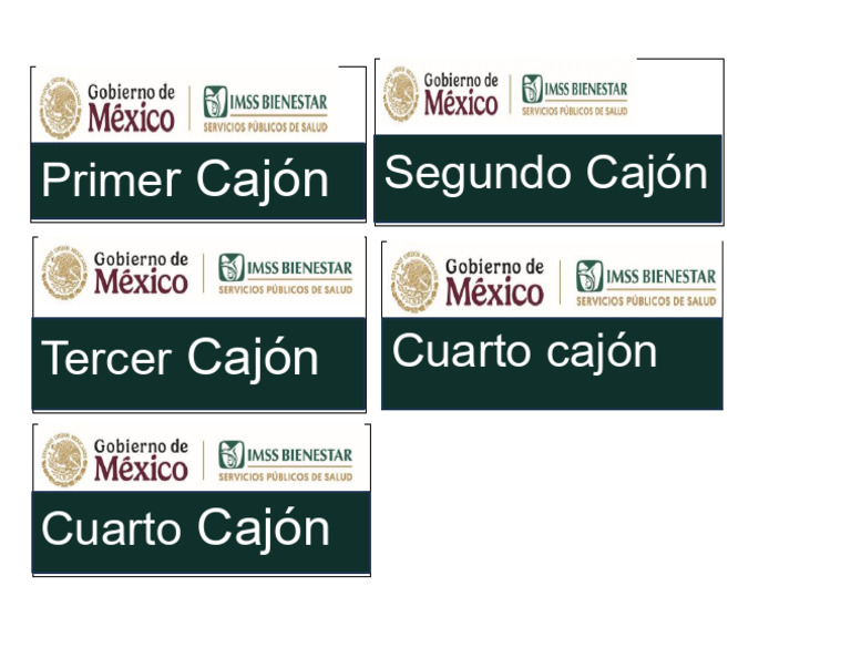 Etiquetas de Cajones (2) | PDF