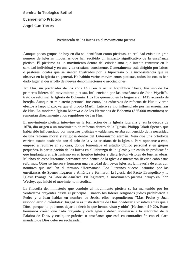 investigación pietista | PDF | Iglesia cristiana | Iglesia morava