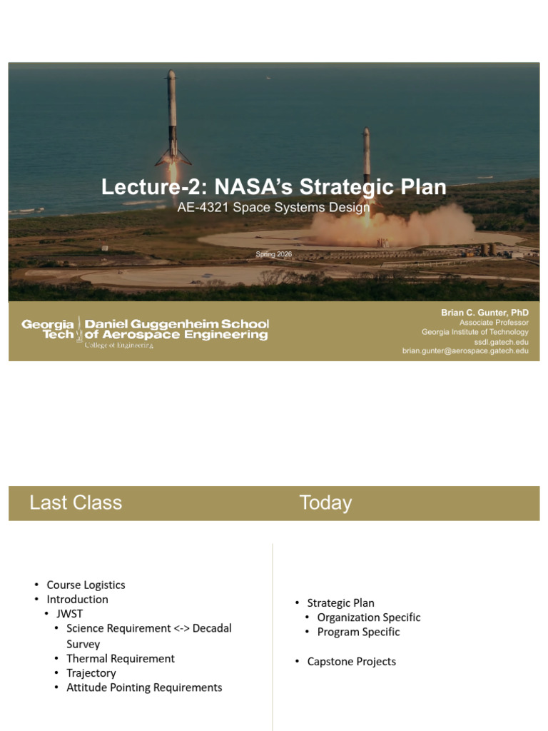 Lecture 2-NASA's Strategic Plan | PDF | Nasa | Astronomy