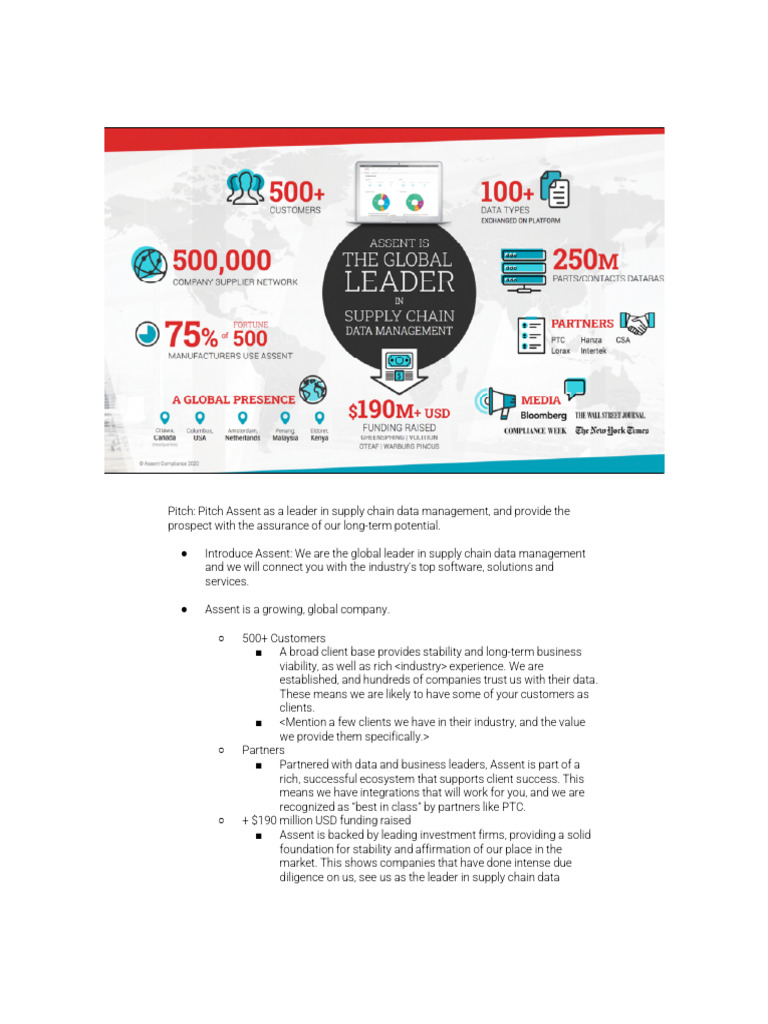 Assent Overview deck | PDF | Regulatory Compliance | Supply Chain