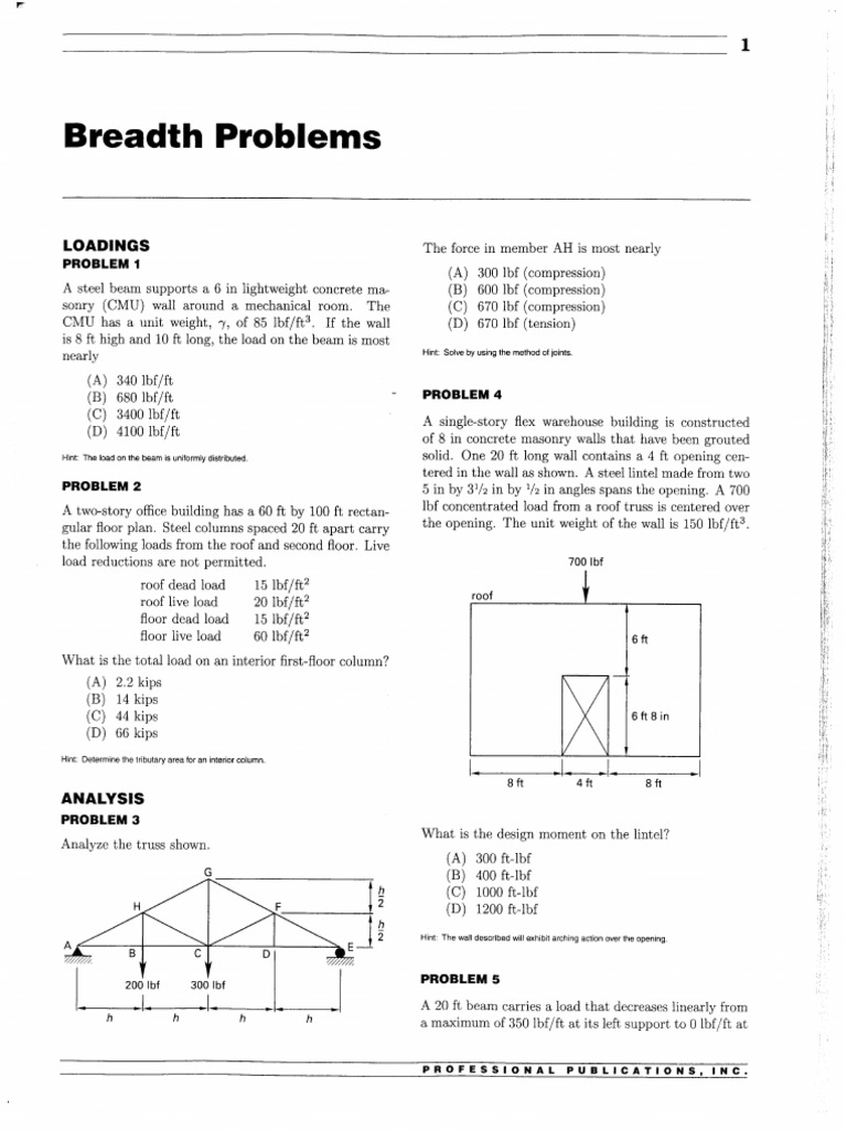 Structural Problems | PDF