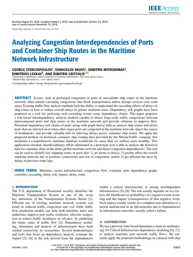 Analyzing Congestion Interdependencies of Ports and Container Ship ...