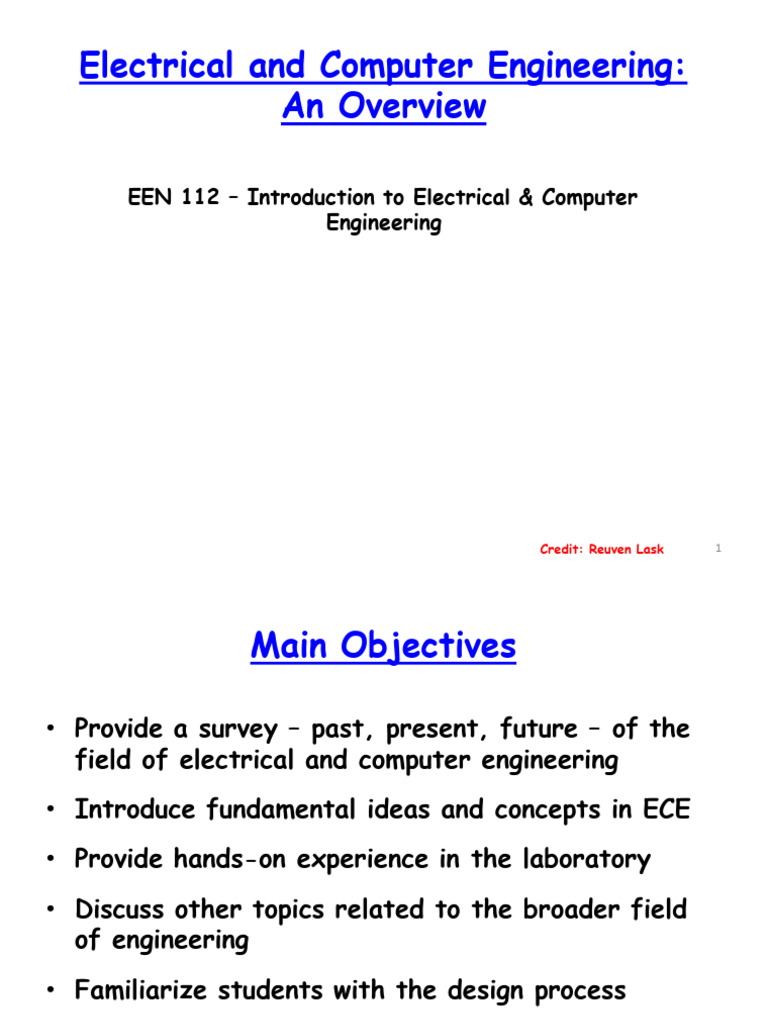 What Is Electrical and Computer Engineering | PDF | Electrical ...